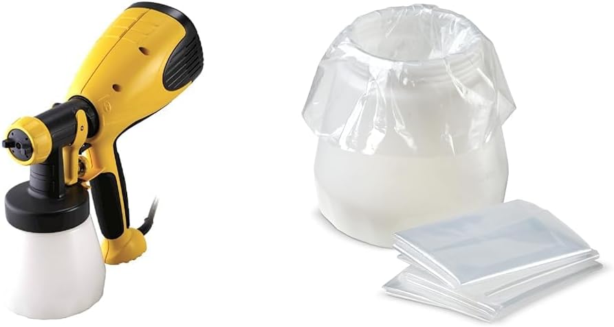 Wagner Spraytech HVLP Control Spray Stain Sprayer and Cup Liners ...
