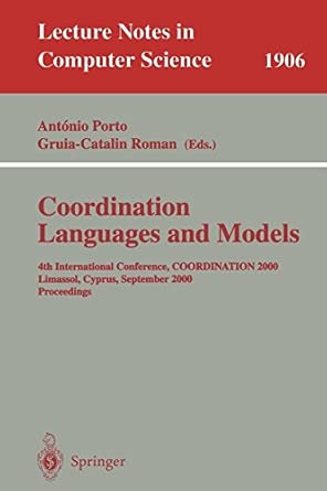 Coordination Languages And Models : Amazon.in: Books