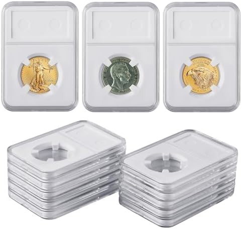 Amazon.com : 10-Pack 33mm Coin Slab Display Holder, Clear Acrylic ...