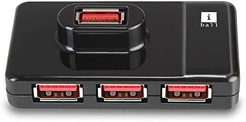 iBall Piano 430 4 Port USB Hub slim, compact and durable I usb type c ...