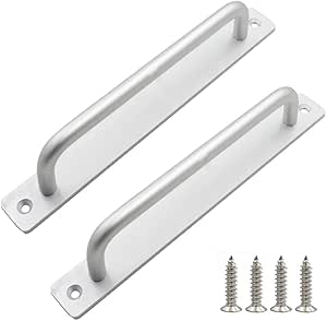 Amazon | YFFSFDC アルミニウム合金 ドアハンドル 戸棚引きハンドル 引き戸 ドアハンドル 食器棚 キャビネットクローゼット 引き出し キッチン 扉 ドアノブ 家具 アクセサリー ...