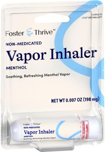 Amazon.com: Foster & Thrive Vapor Inhaler, Portable, On-The-Go, Non ...