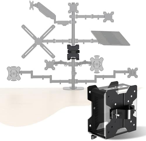 Amazon.com: Pholiten Adjustable Thin Client Mini PC Mount Bracket,CPU ...