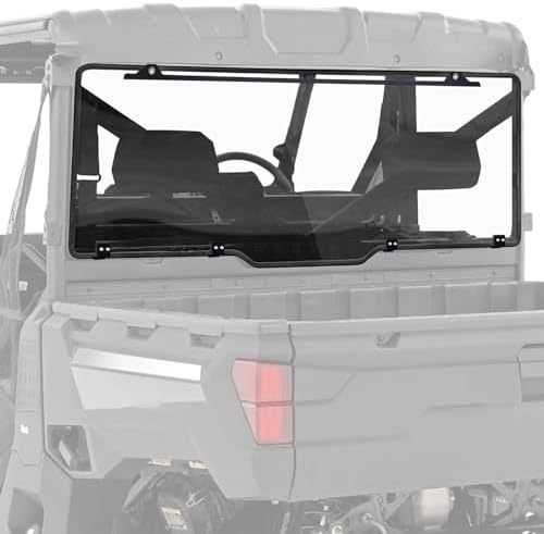 Amazon.com: ZIDIYORUO UTV Rear Windshield Soft Rear Window Compatible ...