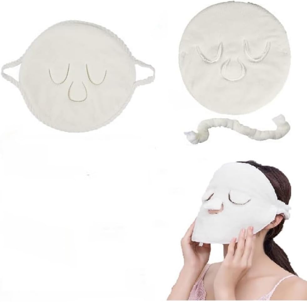 Amazon.com : BLACKCROWN 4 Holes Towel Mask Reusable Face Towel Mask ...