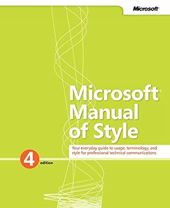 Microsoft Manual of Style: Microsoft Corporation: 9780735648715: Amazon ...