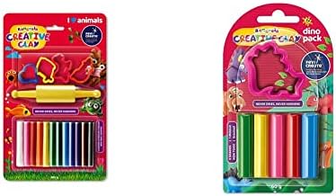 Pidilite Plastic Rangeela Creative Clay Pack Containing: Dino, Fruit ...