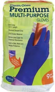 Amazon.co.jp | Clean Ones Premium Multi Purpose Rubber Gloves - 9 Pairs ...