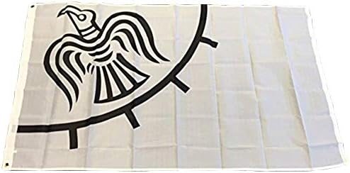 Amazon.com : Scandinavian Viking Raven Flag 3 x 4 Foot Red and Black ...