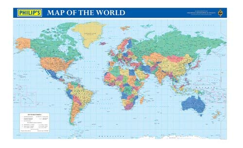 Philip's Map of the World (Philip's Wall Maps): Amazon.co.uk: Philip's ...