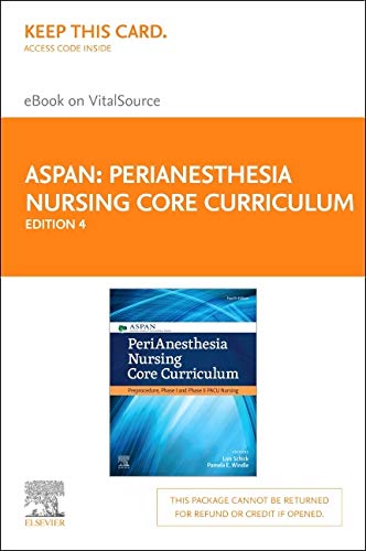 PeriAnesthesia Nursing Core Curriculum Elsevier eBook on VitalSource ...