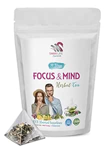 Amazon.com : ginger tea with vitamin c - FOCUS & MIND TEA HERBAL 14 ...