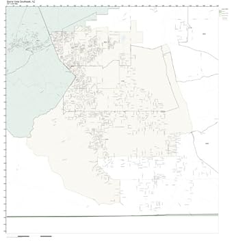 Amazon.com : ZIP Code Wall Map of Sierra Vista Southeast, AZ ZIP Code ...