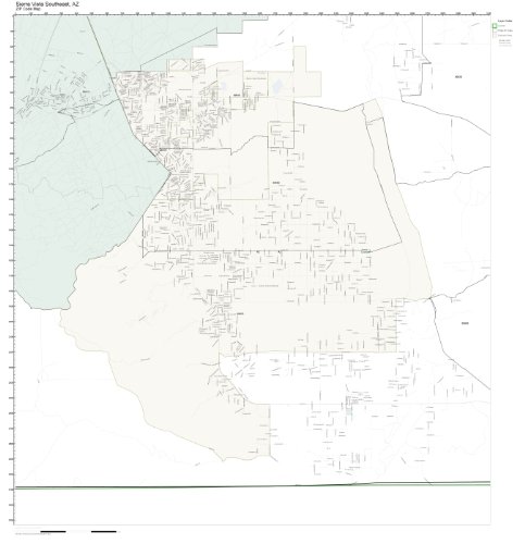 Amazon.com : ZIP Code Wall Map of Sierra Vista Southeast, AZ ZIP Code ...