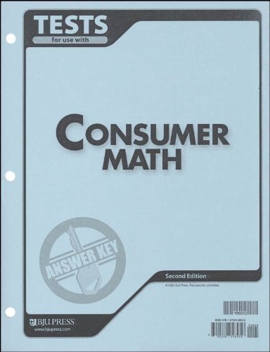 Amazon.com: Consumer Math Tests Answer Key 2nd Edition: 9781579248956 ...