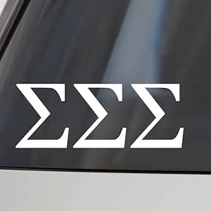 Amazon.com - Sorority Shop Sigma Sigma Sigma Car Decal Sticker- Greek ...