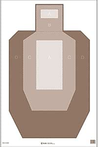 Amazon.com : 24 Pk, Ipsc Paper Target W/Visible Scoring Zones Perfect ...
