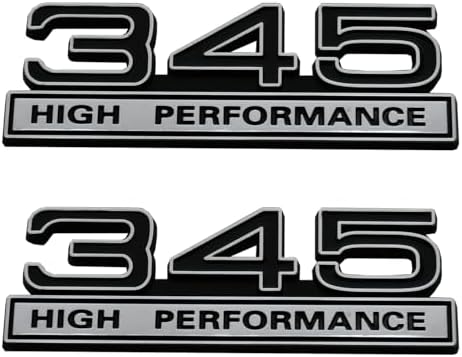 Amazon.com: 2pcs 345 5.7 Liter High Performance Engine Emblems Badge 3D ...