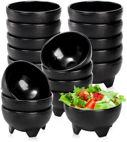 Amazon.com: ZEAYEA Set of 18 Salsa Bowls, 12 oz Plastic Dipping Bowls ...