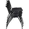 Amazon.com: Regency M' Stack Chair (4 Pack), Black : Office Products