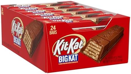 Amazon.com: KIT KAT BIG KAT Milk Chocolate Wafer Candy Bars, 1.5 oz (24 ...