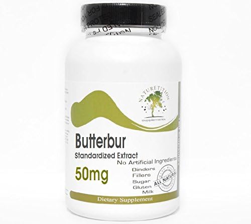 Amazon.com: Butterbur Standardized Extract 50mg ~ 180 Capsules - No ...