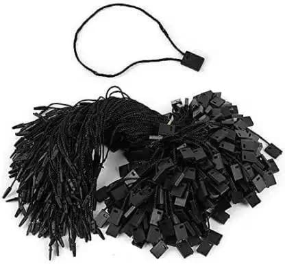 Varnika 7" Black 400 Pcs Plastic Loop Lock Pins Nylon Plastic Tip ...