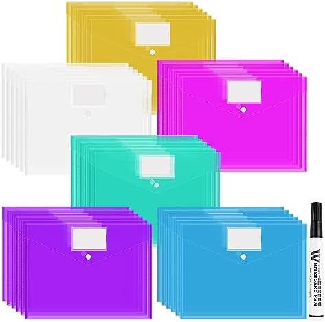 Plastic-Wallets Folder A4 Document Files Folders Popper Wallets with ...