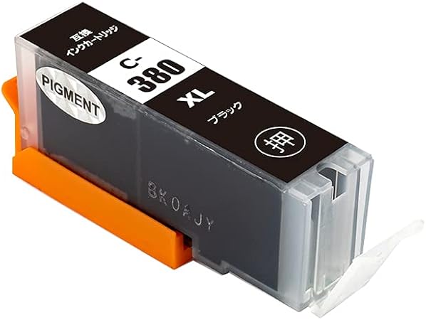 Amazon.co.jp: J-ECO製 BCI-380XLPGBK ブラック 顔料 単品 大容量 ISO14001、ISO9001、CE、SGS認証工場 キヤノン用 互換インクカートリッジ ...