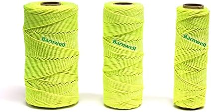 Faithfull FAIBLHVY Hi-Vis Yellow Braided Nylon Brick Line String 100M ...