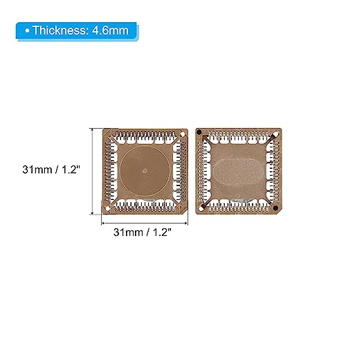 PATIKIL PLCC68P IC Socket 68Pin 1.26mm Pitch SMT Surface Mounted ...