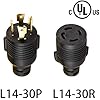 Amazon.com: Yodotek 10 FEET Heavy Duty Generator Locking Power Cord ...