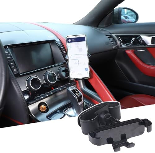 JONKOKO Car Central Control Armrest Car Phone Mount for Jaguar F-Type ...