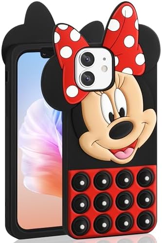Amazon.com: oqpa for iPhone 12/12 Pro Case Cute Cartoon 3D Character ...