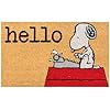 Amazon.com: Gertmenian Peanuts Snoopy Coir Doormat - 2x3 Welcome Mat (2 ...