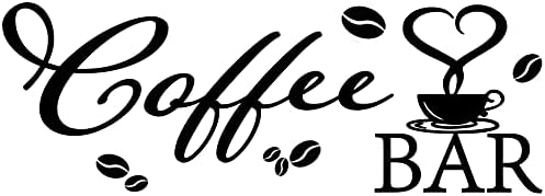 Amazon.com: Coffee Bar Removable Vinyl Wall Decals | Kitchen & Office ...
