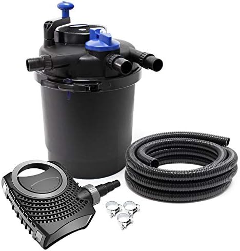 SunSun Complete Kit: CPF-2500 Pressure Pond Filter up to 6000 L with 11 ...