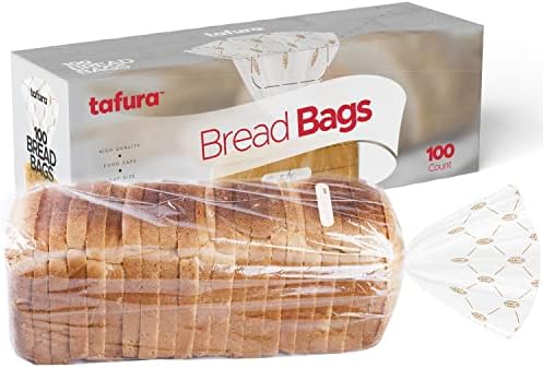 Amazon.com: [120 Pack] Plastic Bread Bags for Homemade Bread or Bakery ...