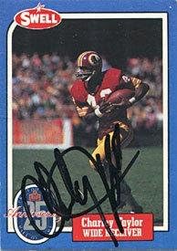 Charley Taylor Autographed 1988 Sewell Card - Signed NFL Football Cards ...
