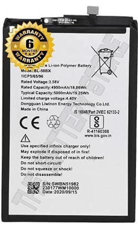 THE BATTERY STORE® Original BL-58BX Battery for Infinix Hot 9 / Hot 9 ...