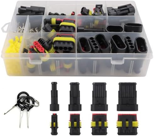 Amazon.com: MOTOALL Weather Pack 2 Pin Connectors Male & Female Socket ...