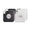 Tile Pro with Replaceable Battery - 4 Pack (2 x Black, 2 x White) - New ...