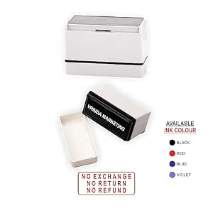 Vrinda Marketing NO Exchange NO Return NO Refund Self Inking Rubber ...