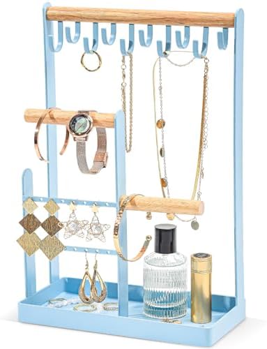 Amazon.com: ProCase Jewelry Stand Holder Organizer, 4-Tier Necklace ...