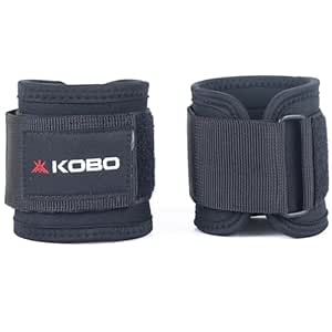 Buy Kobo Power Weight Lifting Training Gym Wrist Straps with Metal Loop ...