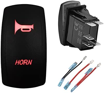 Amazon.com: Nilight Horn Switch Momentary Laser Rocker Switch 5PIN On ...