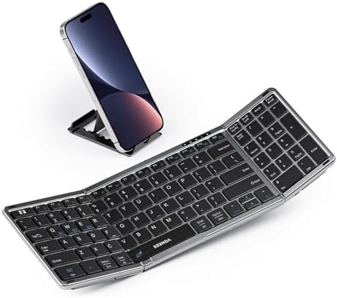Amazon.com: iClever Foldable Bluetooth Keyboard, BK03 Folding Travel ...