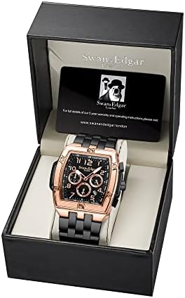 Swan & Edgar Ambassador Chronograph Designer Mens Mechanical Quartz ...