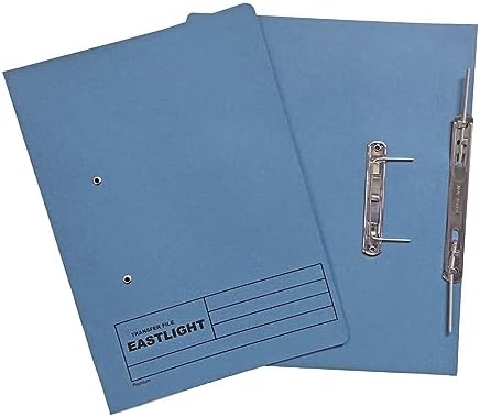 Eastlight Transfer Spring File, 38mm Foolscap, Colour Blue, Box 25 ...