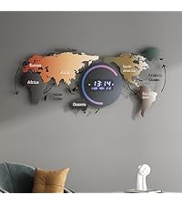 Amazon.com: homary 39.4" Silent LED Wall Clock - Modern Abstract ...